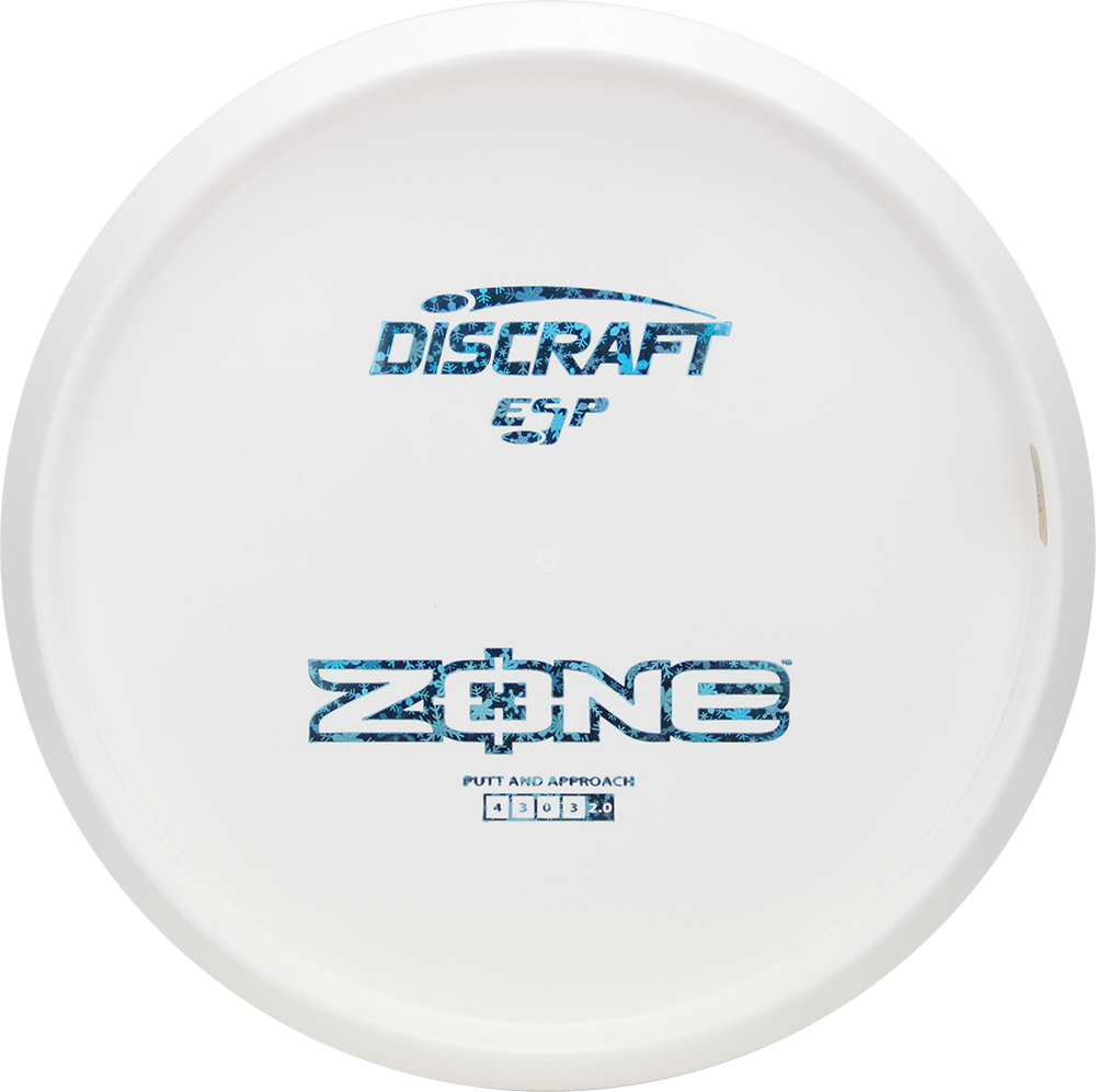 Discraft White ESP Bottom Stamp Dyers Delight Discs · Disc Store